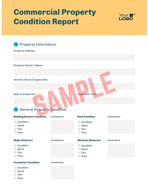 Commercial Property Condition Report Template